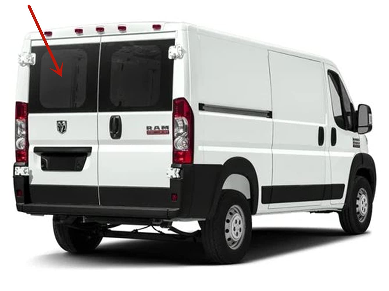 Van Window Ram Promaster Back Window Glass - Driver Side (2014-2024 ...