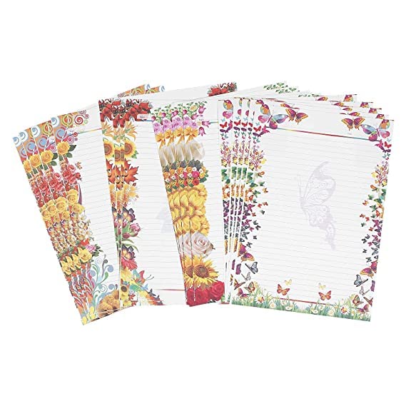 Craft Stationers A4 Designer One Side Ruled Sheets for Assignment ...