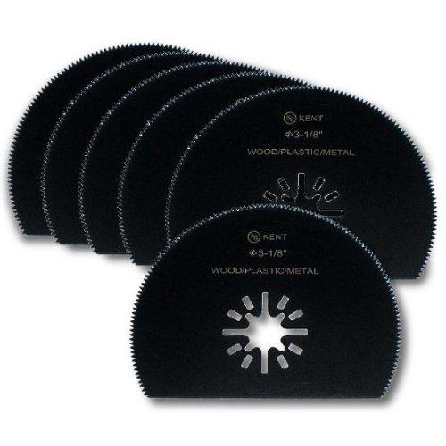 Kent 6 Half Round Oscillating Blades, for Soft: Wood, Metal, Plastics ...