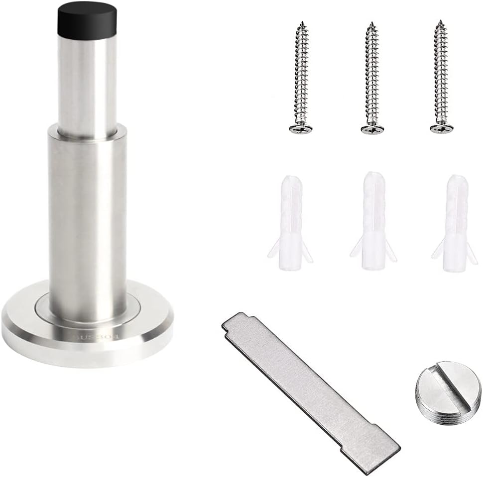 Sumnacon Adjustable Door Stop Heavy Duty Stainless Steel Door Stopper ...