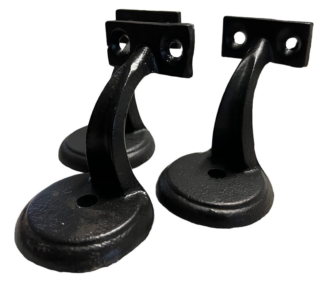 Amazon.com: JM Steel Heavy Duty Cast Handrail Bracket, Matte Black, 3 ...