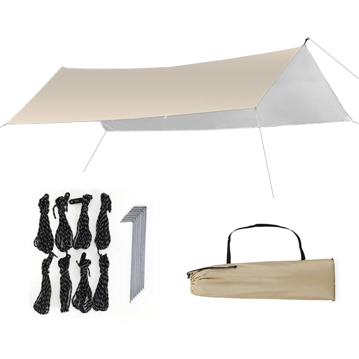Amazon.com: Camping Tarp Waterproof Portable Tarp, Hammock Tarp ...