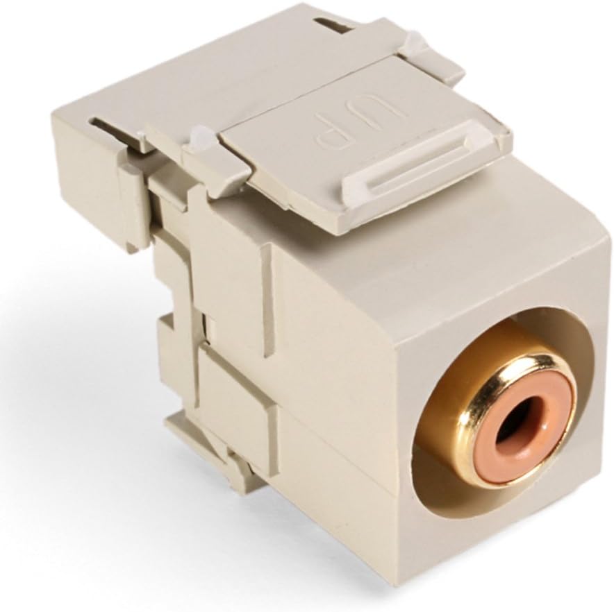 Amazon.com: Leviton 40735-ROI QuickPort RCA 110-Type, Orange Barrel ...