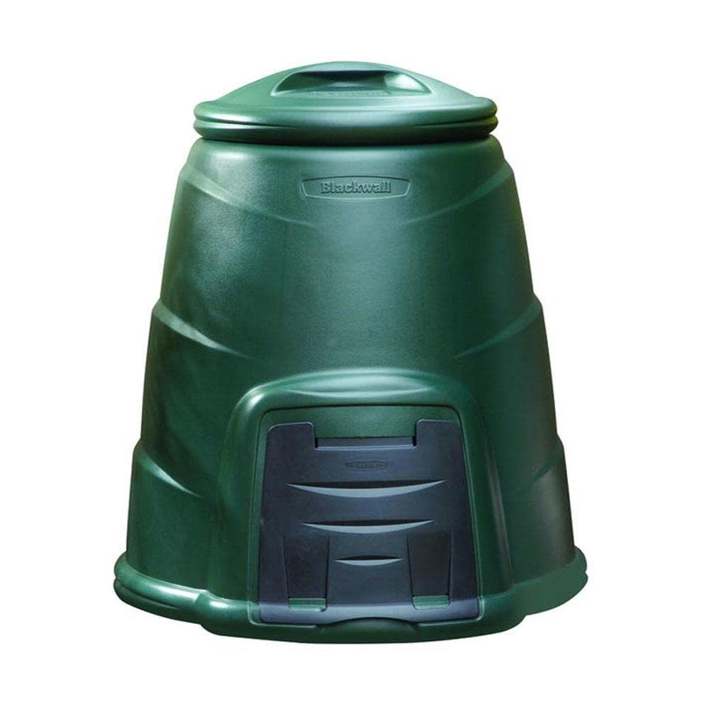 Buy OiPPS 220L Recycled Plastic Garden Com Bin with Hatch & Windproof ...