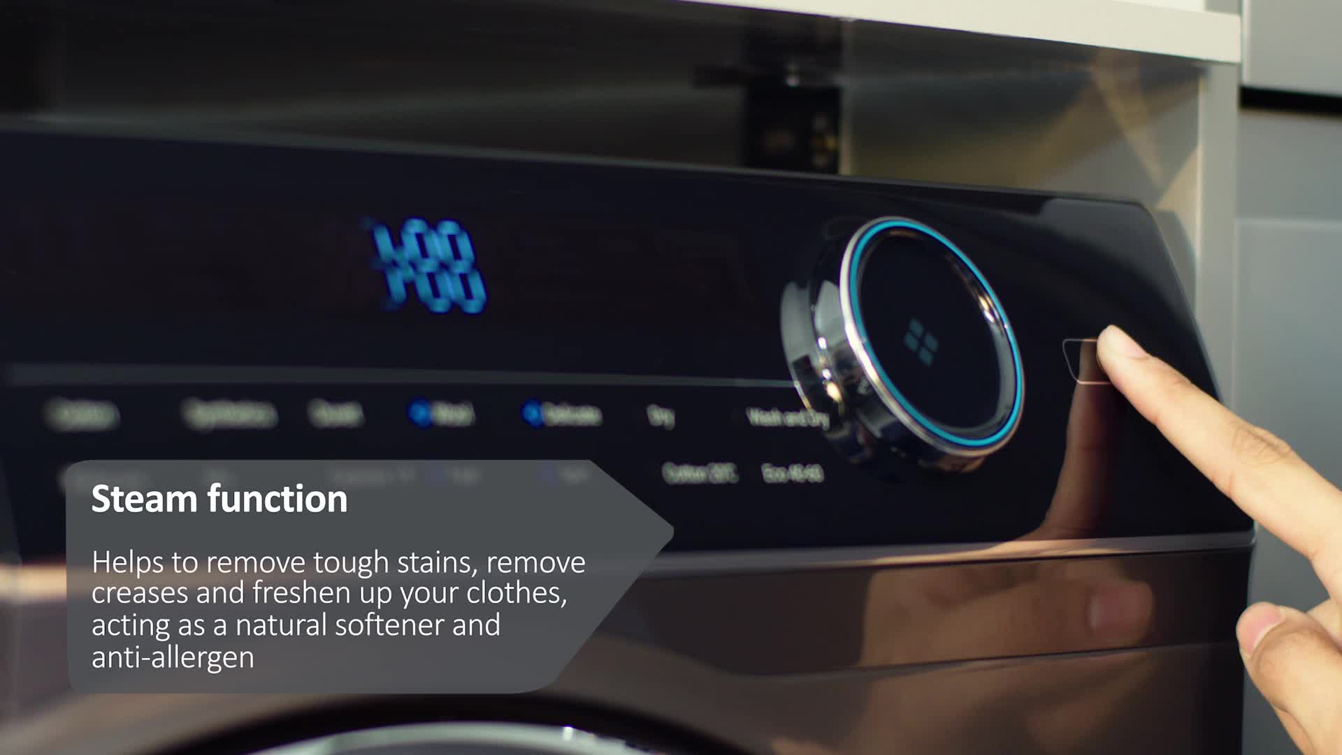 Haier HWD80-B14979 Freestanding Washer Dryer, Direct Motion and LED ...