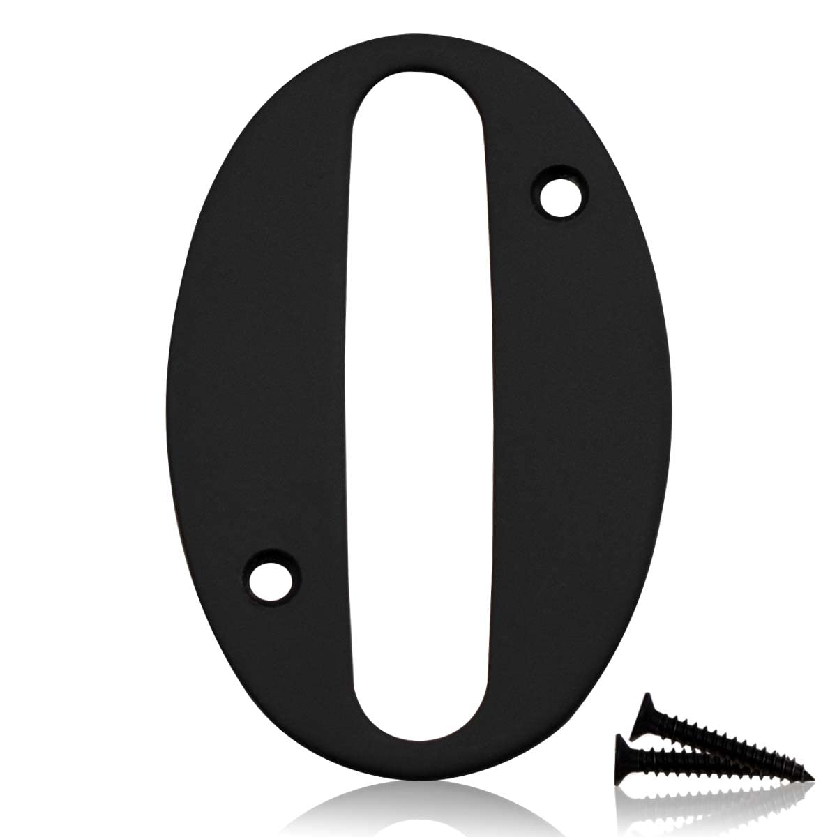 Bwintech 1 Pcs 75mm Matt Black SS304 House Numbers Door number 0, House ...
