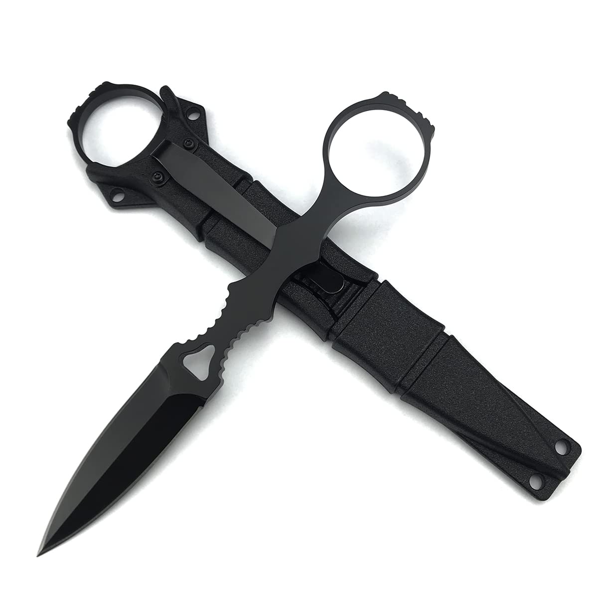 6.7in SOCP Dagger Fixed Blade with Kydex Sheath and Pocket Clip, 440C ...
