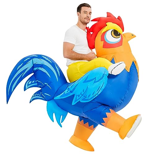 Snapklik.com : Chicken Costume Inflatable Costume Adult Ride On Blow Up ...