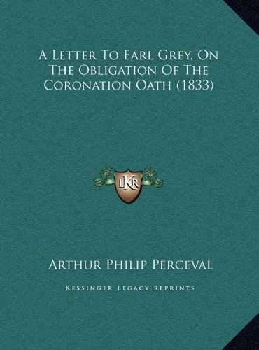 Amazon.co.jp: A Letter To Earl Grey, On The Obligation Of The ...