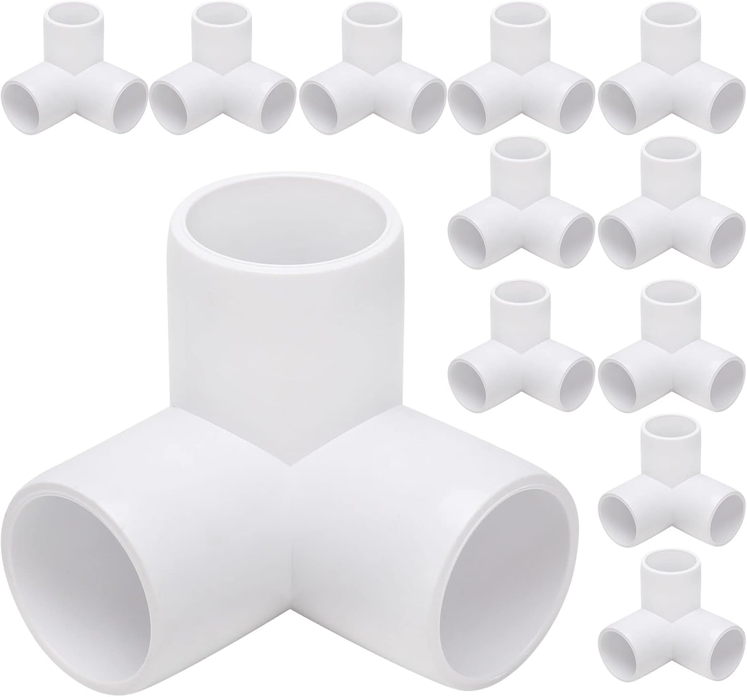 Amazon.com: VonkPeter 3 Way PVC Elbow Corner Fitting Tee Fitting for ...