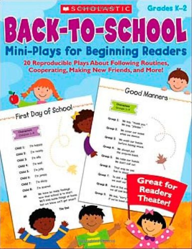 Back-to-School Mini-Plays for Beginning Readers: 20 Reproducible Plays ...