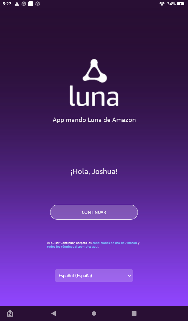 Aplicación Mando Luna en Amazon Appstore