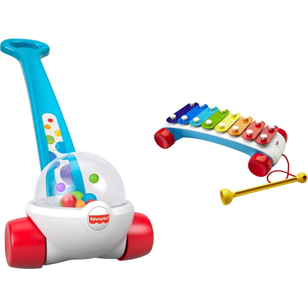 Fisher-Price Corn Popper Baby Toy | Toddler Push Toy with Ball-Popping ...