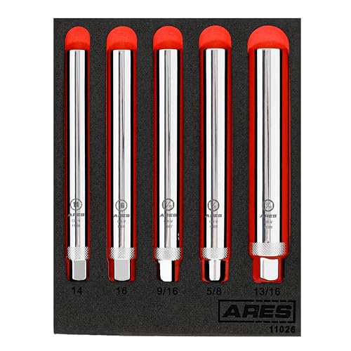 Snapklik.com : ARES 11026-5-Piece Extra Deep Spark Plug Socket Set 3/8 ...