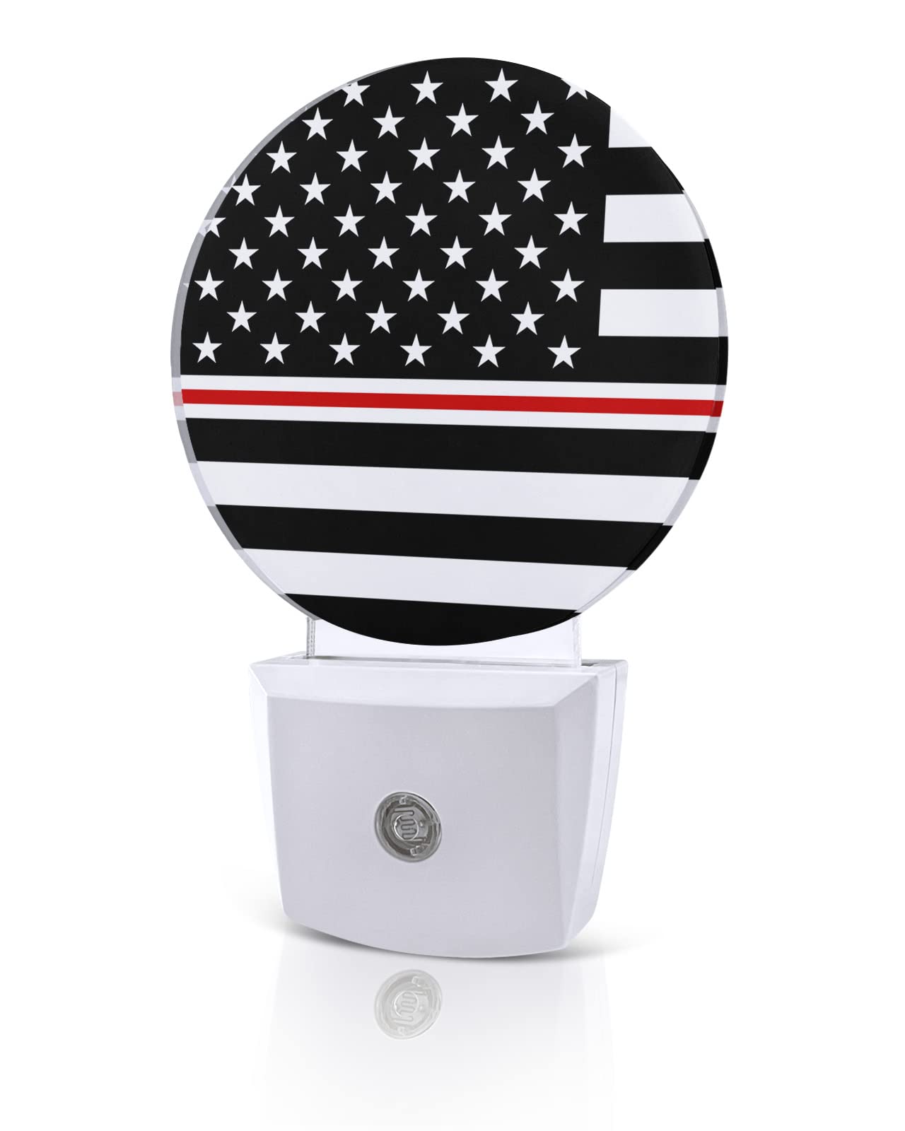 American Flag At Night Lighting