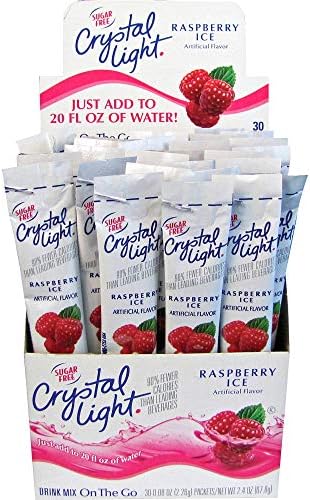 Amazon.com : Crystal Light Sugar-Free Raspberry Ice Low Calories Powdered Drink Mix 6 Count(Pack ...