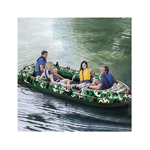 Kayak Boats 4 Person, 10FT Inflatable Dinghy Boats Touring Kayak Canoe ...