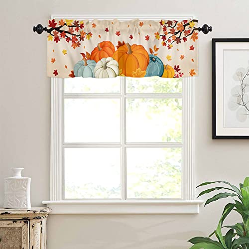 Fall Kitchen Harvest Pumpkin Valance