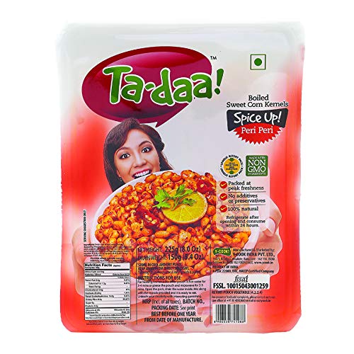 TADAA Boiled Sweet Corn Kernel - Peri Peri, 225 g : Amazon.in: Grocery ...