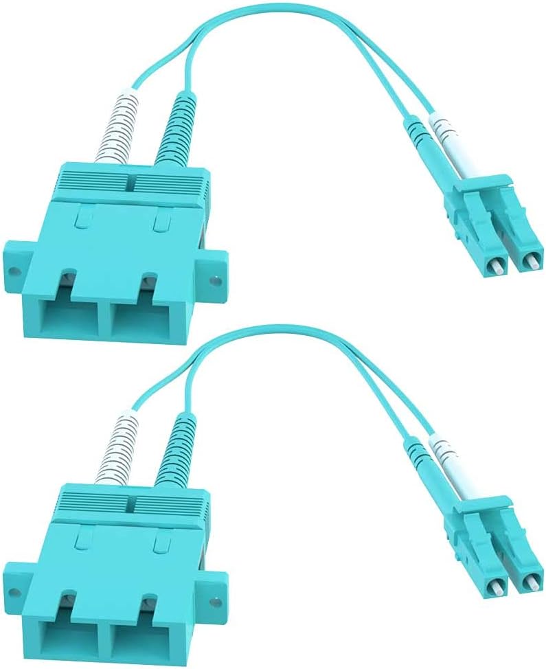 Amazon.com: CableRack SC Female to LC Male 40GB 50/125 OM4 Multimode ...