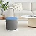 Amazon.com : Sunon Round Pouf Ottoman, Wooden Leg Small Ottoman Stool ...