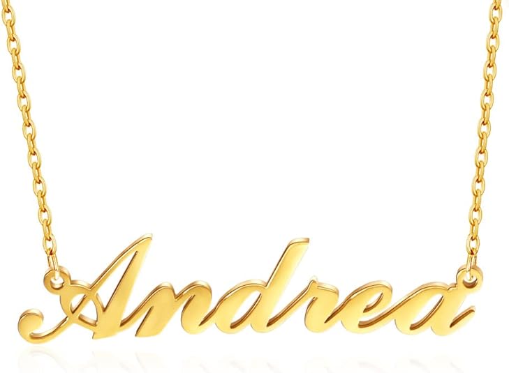 Amazon.com: Dreamdecor Name Necklace Personalized, Sterling Silver ...