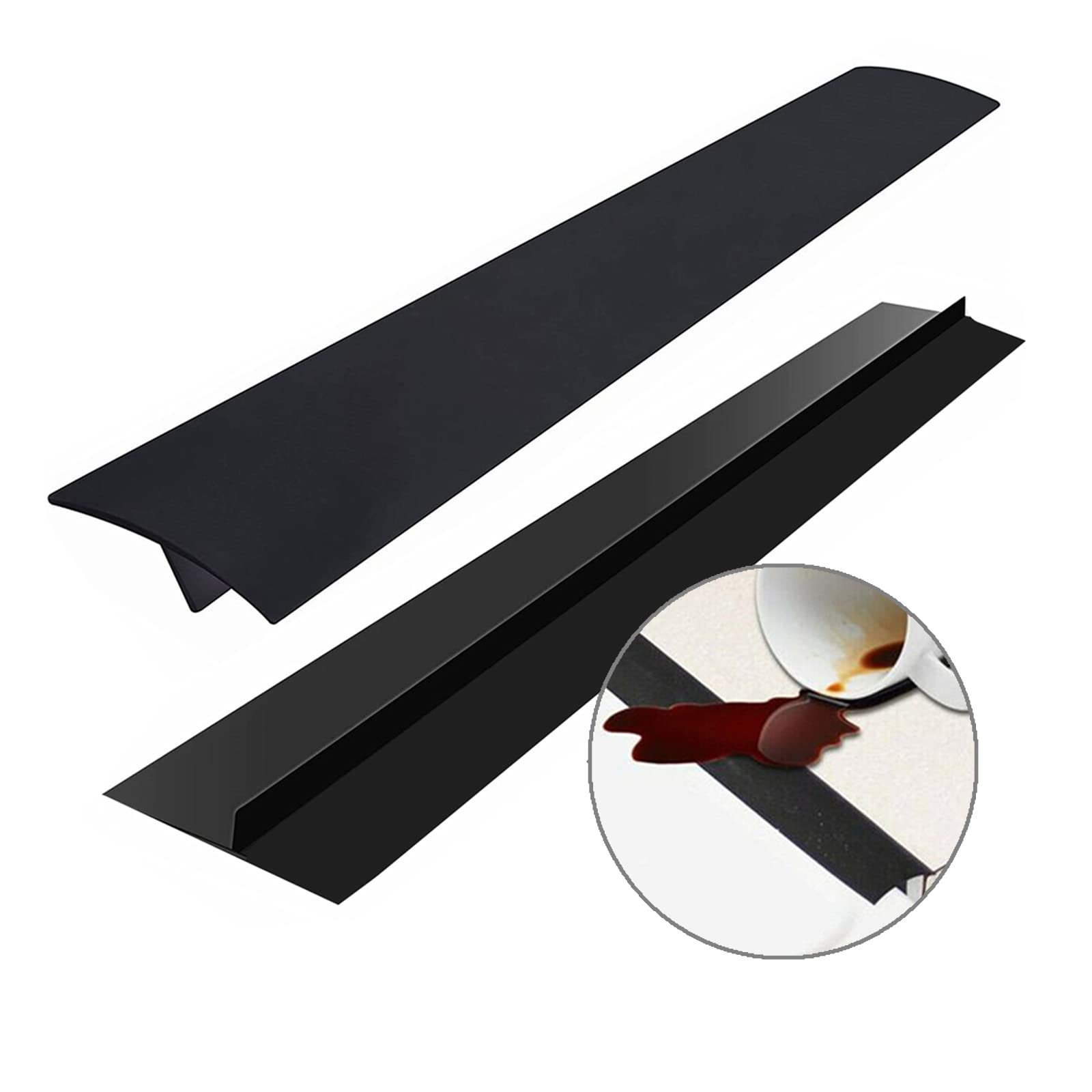 Snapklik.com : 2 Pack Silicone Stove Gap Cover, 30" Kitchen Counter Gap ...