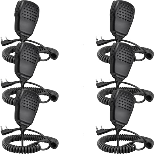 Amazon.com: SAMCOM Speaker Mic for Two Way Radios, 2 Pin K Type Walkie ...