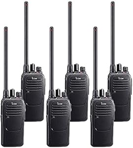 Amazon.com: 6 Pack of Icom IC-F2000 UHF Analog Two Way Radios ...