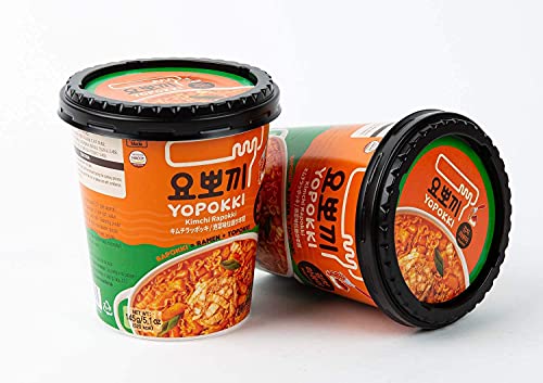 Yopokki Instant Rabokki Cup (Kimchi, Cup of 2) Korean Street food with ...