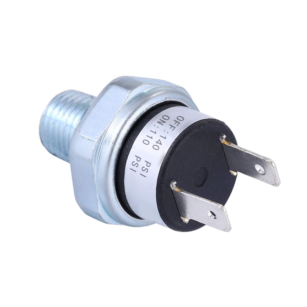 Snapklik.com : FanWayer Air Pressure Switch 1/4"-18 NPT 110-140 PSI 24V ...