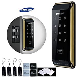 SAMSUNG SHS-D500 digital door lock keyless touchpad security EZON + Hook Style Drop Bolt + 4pcs ...