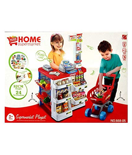 Buy tully Kids Role Pretend Playset Big Size Supermarket kit for Kids ...