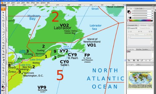 Snapklik.com : 24x36 Ham Radio World Map 2023 Edition