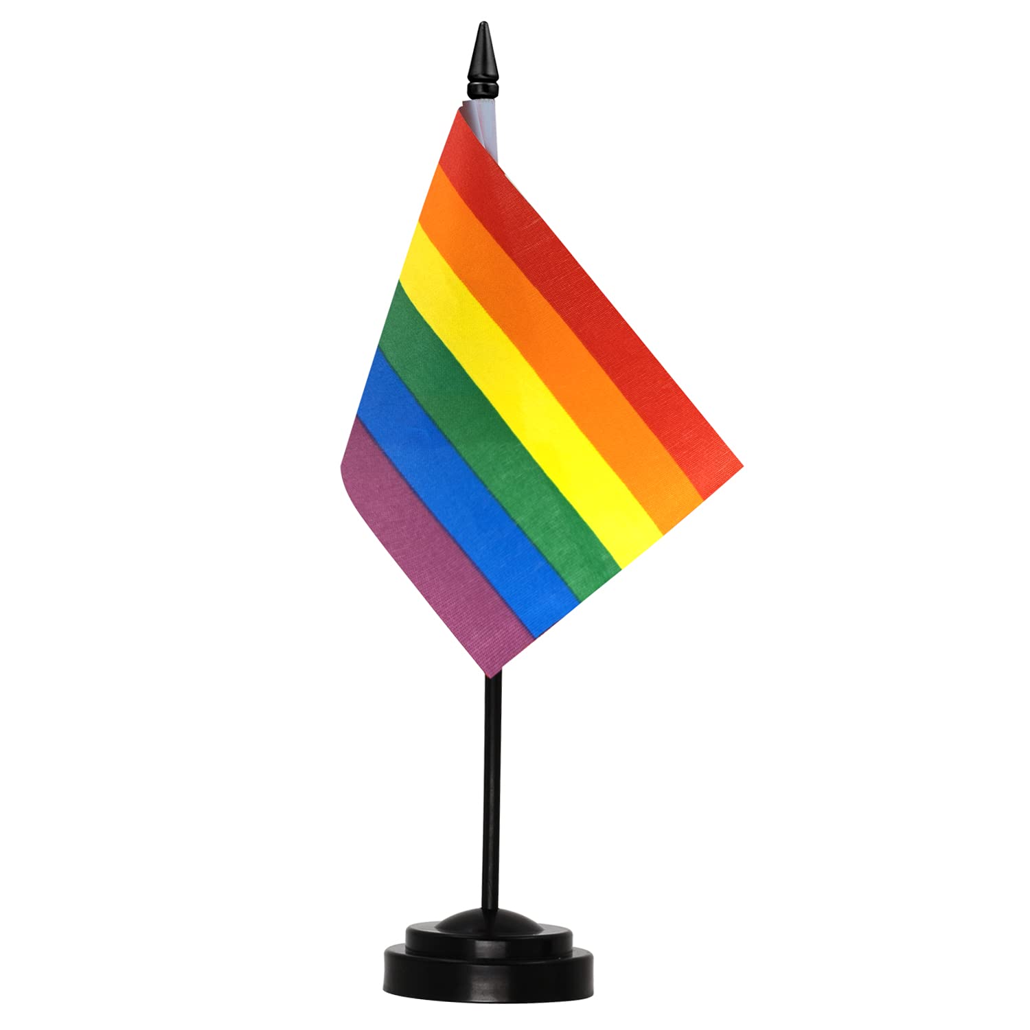 Amazon.com : Anley Rainbow Deluxe Desk Flag Set - 6 x 4 Inch Miniature ...