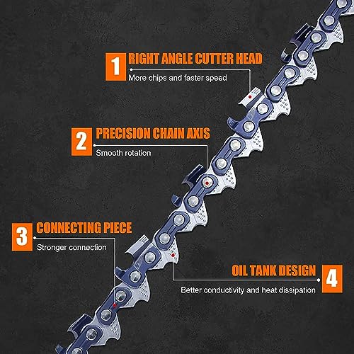 Snapklik.com : 6 Inch Mini Chainsaw Chain Replacement, Chains For ...