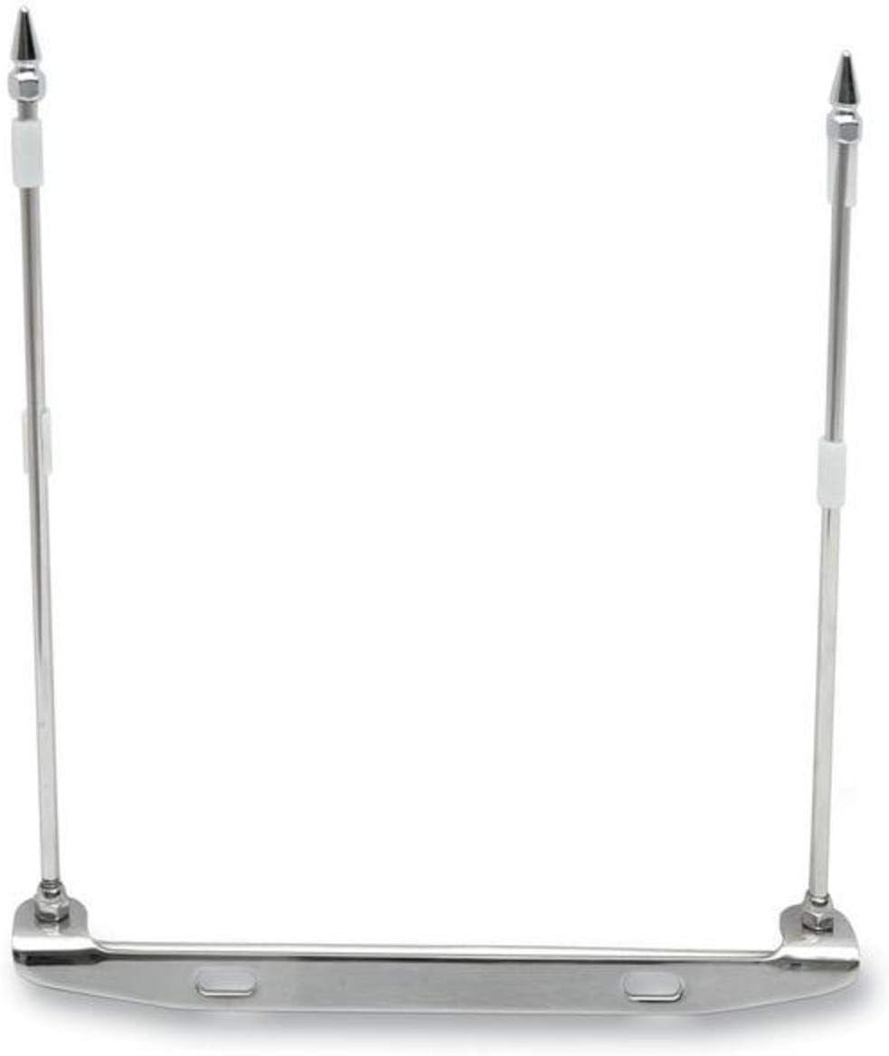 Amazon.com: Motorcycle License Plate Mount Double Flag Holder Flag Pole ...