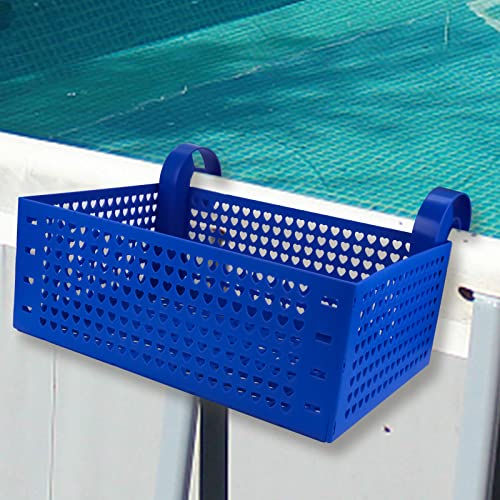 Above Ground Poolside Storage Basket, Assemblable Poolside Basket with ...