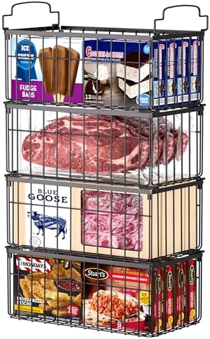 Amazon.com: Orgneas Freezer Organizer Bins, Freezer Baskets for Chest ...