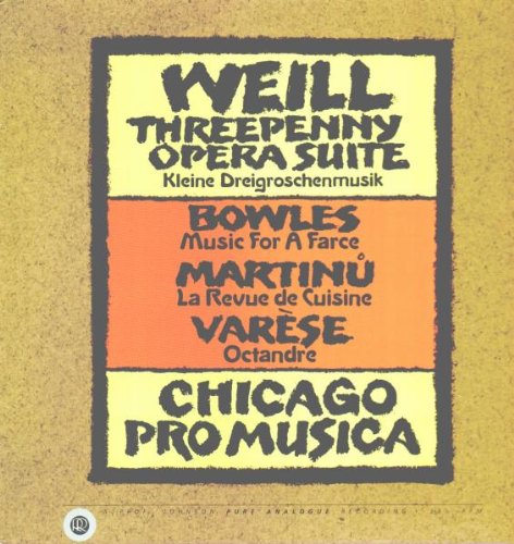 Dreigroschenoper [Vinyl LP] - Chicago Pro Musica, Weill,Kurt: Amazon.de ...