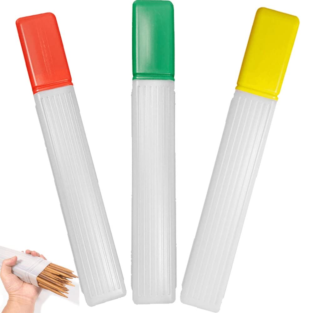 Lipfer 3pcs Large Transparent Plastic Knitting Needle Pin Storage Case ...