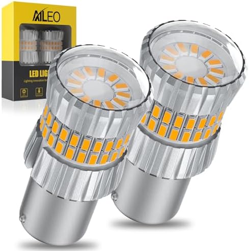 Amazon.com: AILEO PY21W 7507 BAU15S LED Bulb Amber Turn Signal Light ...