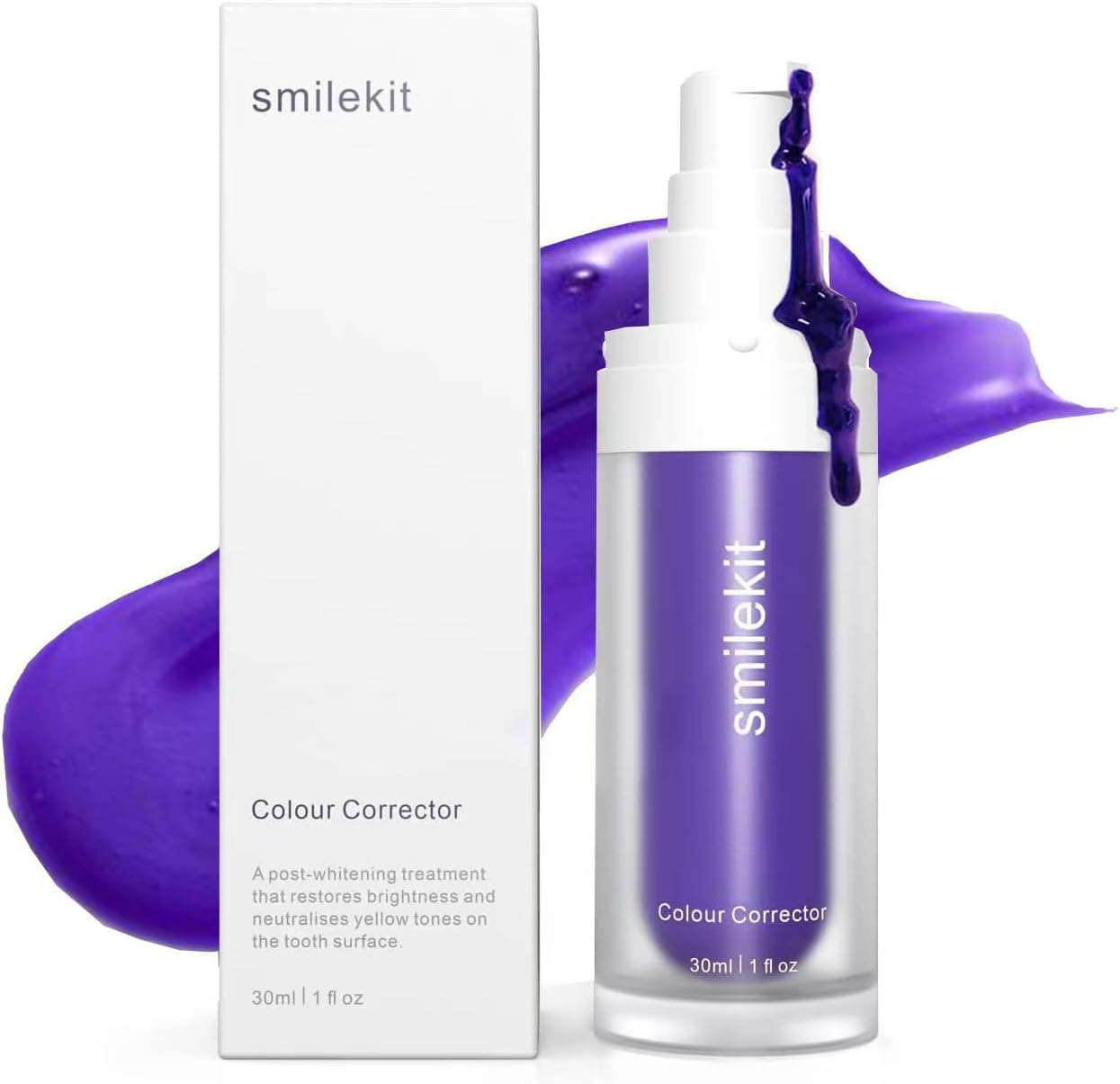 Snapklik.com : Purple Whitening Toothpaste, Teeth Whitening Booster ...