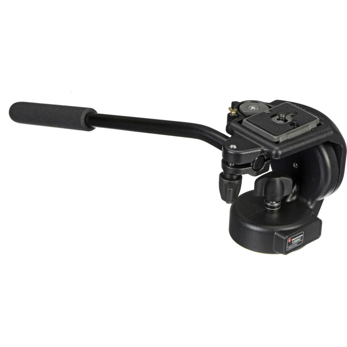 Manfrotto 128RC, Micro Fluid Video Head with Quick Release Camera Plate ...