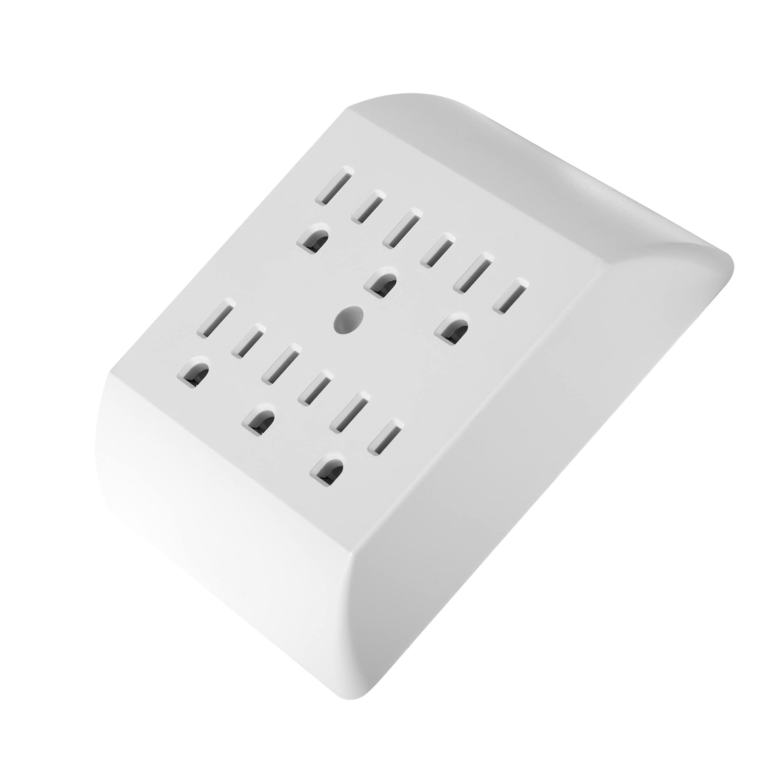 Snapklik.com : Projectpak 6 Outlet Wall Tap Extender Turns 2 Grounded ...