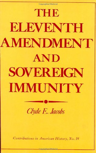 Amazon.com: The Eleventh Amendment and Sovereign Immunity ...