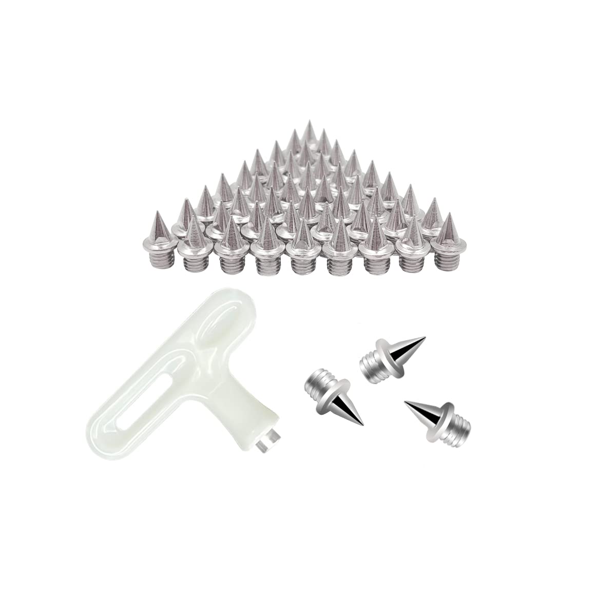 Buy zhuohai50pcs 1/4inch Spikes Replacement, Steel Track and Cross ...