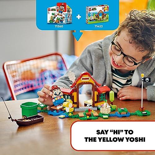 LEGO 71422 Super Mario Picnic at Mario’s House Expansion Set, Buildable ...