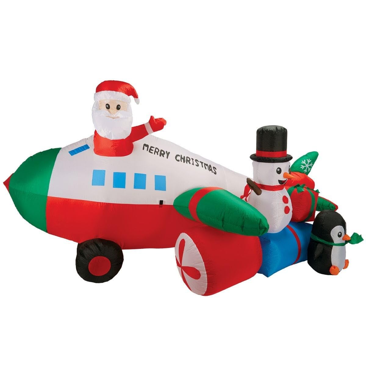 Amazon.com: Deluxe Santa and Friends Airplane 115 inches Long ...