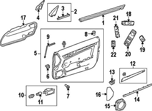 Amazon.com: Mercedes-Benz 204 905 54 02 9107, Door Window Switch Panel ...